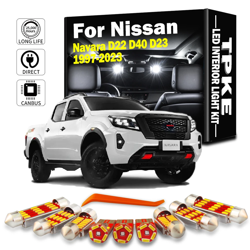 TPKE-Car-LED-Interior-Bulb-Reading-Trunk-Light-Kit-For-Nissan-Navara ...