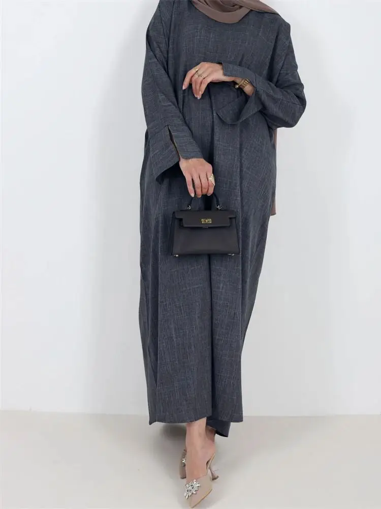 Ramadan-Cotton-Linen-Dubai-Abaya-Turkey-Islam-Muslim-Modest-Dress ...