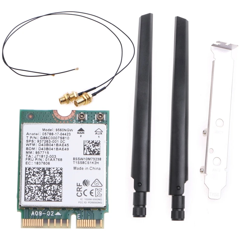 9560ngw Dual Band Wifi Card Kit 802.11ac Ax Wireless Ngff M.2 Key E ...