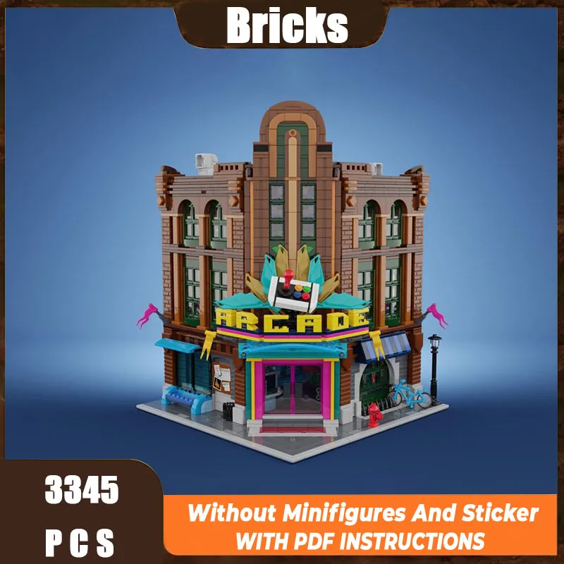 New MOC Building Blocks Building Models Arcade Game Halls Modular ...