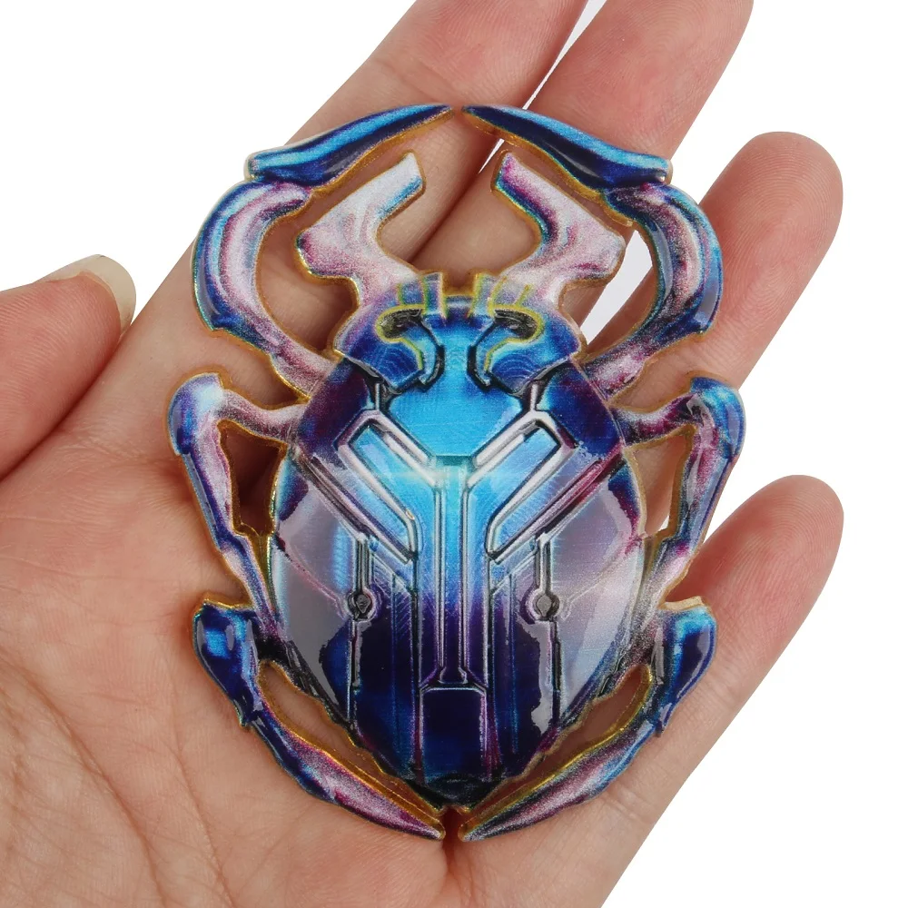 Reyes Blue Alloy Scarab Decorate Exquisite Beetle Metal Made Ornament ...