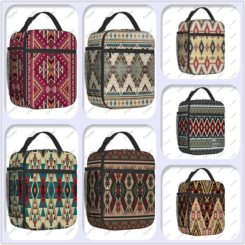 indian-aztec-navajo-Lunch-Bag-Portable-Aluminum-Foil-Thickened ...