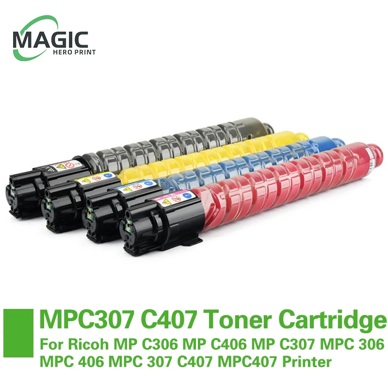 MPC307 MPC407 Premium Compatible Color Toner Cartridge for Ricoh MP ...