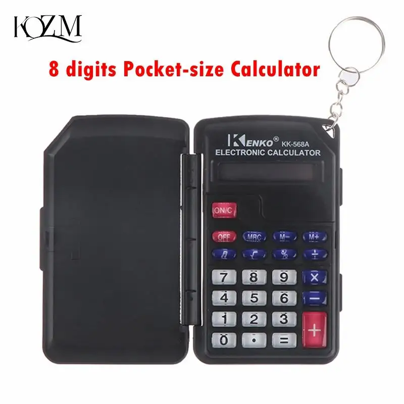 Protable Digit Calculator Pocket Size Mini Plastic 8 digits Electronic ...