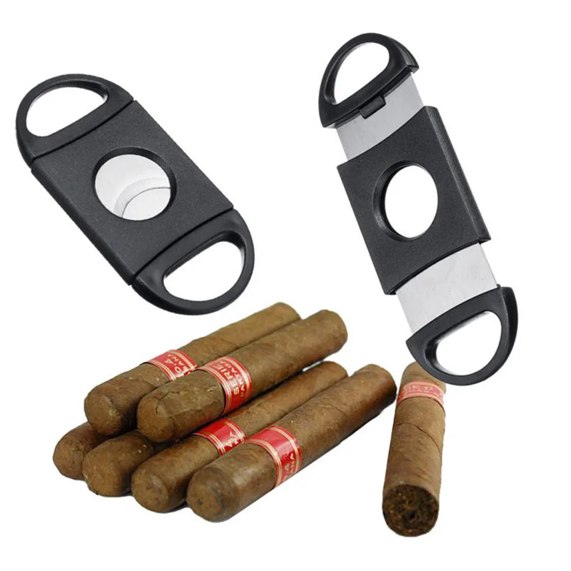 Black-Cigar-Cutter-Stainless-Steel-Sharp-Cigar-Cutter-Manual-Cigarette ...