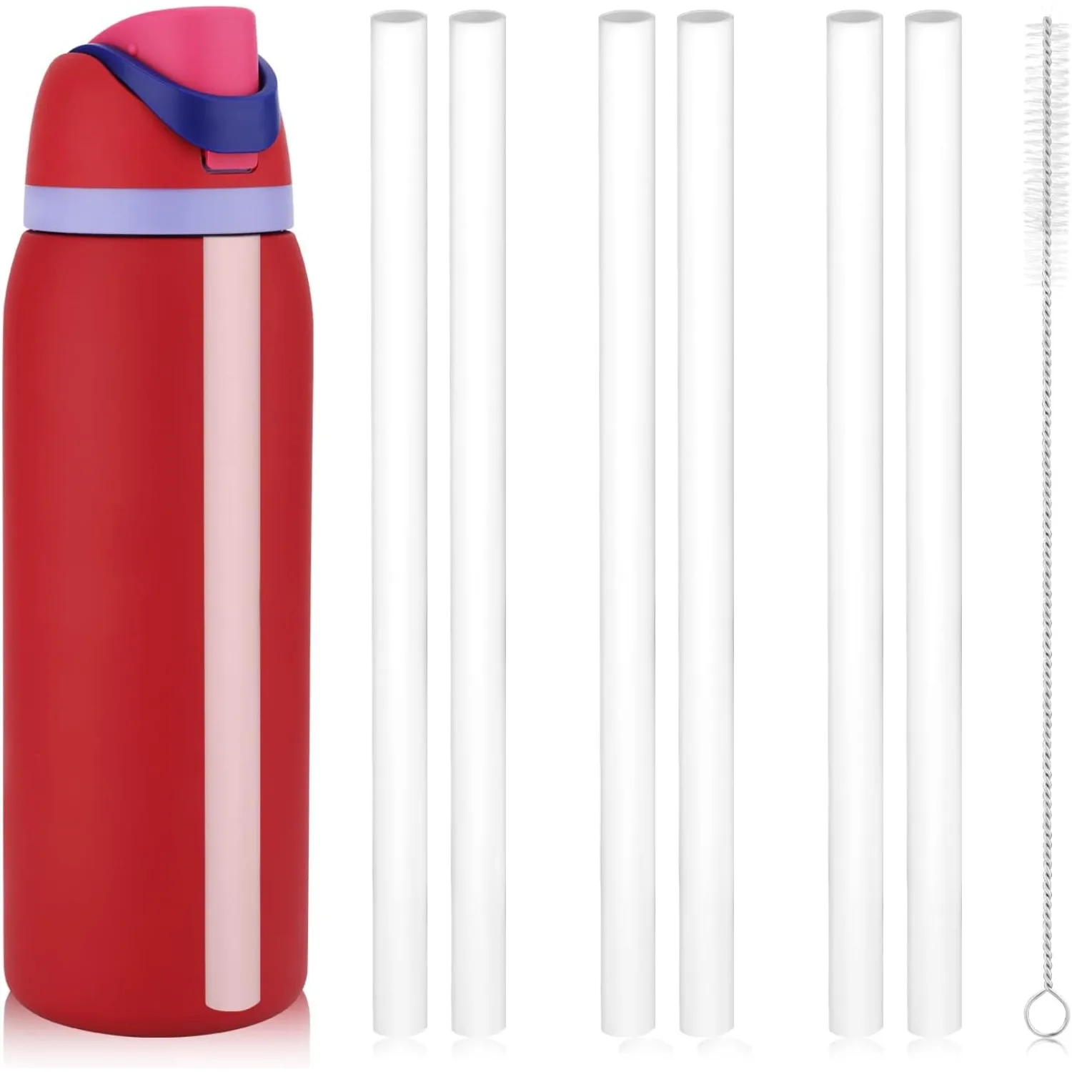 40 oz Replacement Straws for Owala Water Bottle, 4/6/12PCS Reusable ...