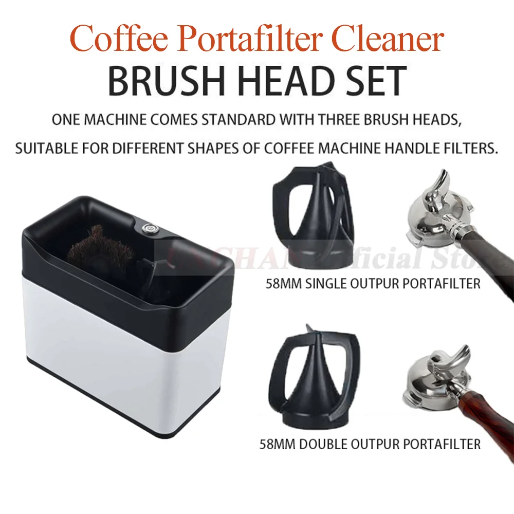 LXCHAN-Automatic-58mm-Coffee-Portafilter-Cleaner-Electric-Cleaner-For ...