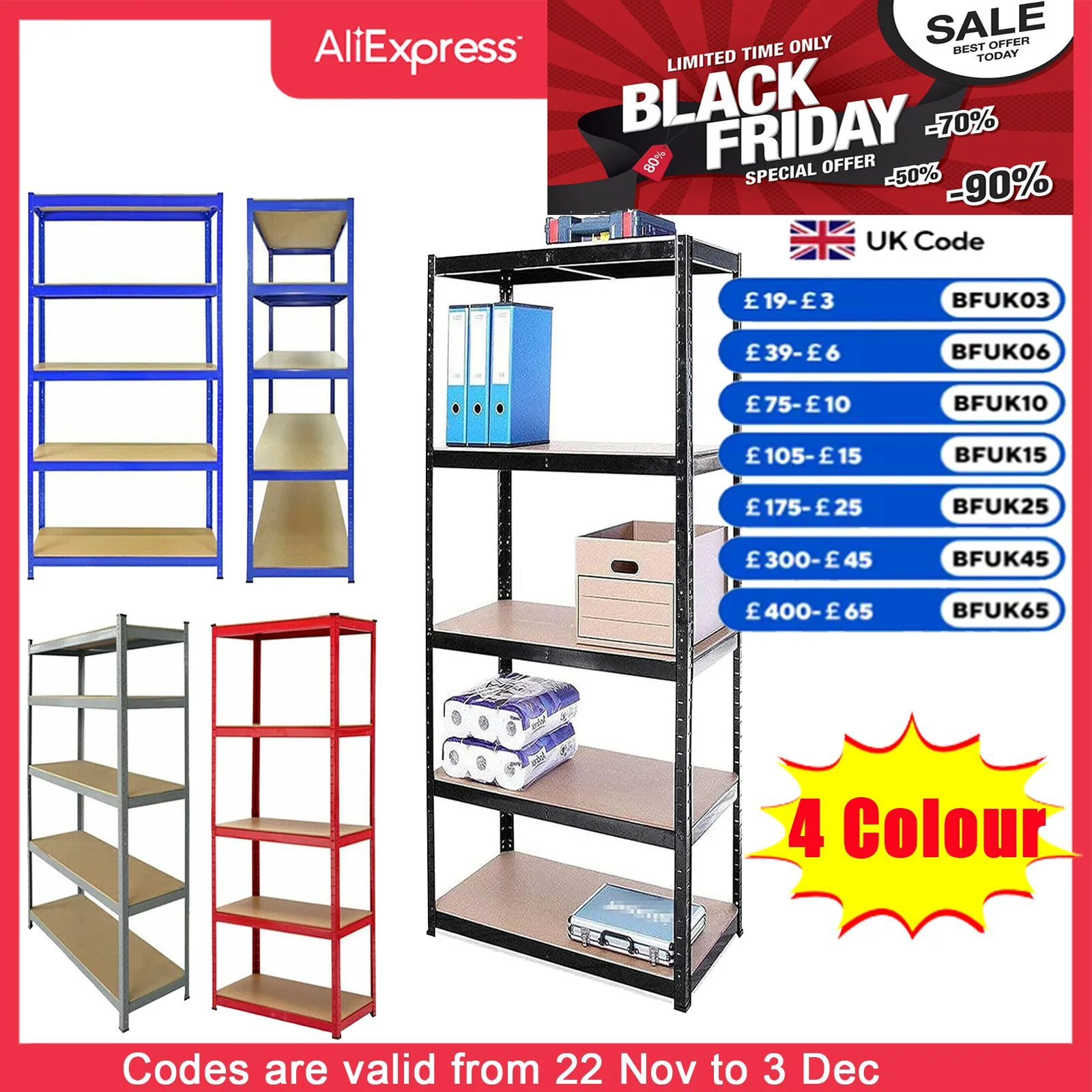 DayPlus-Shelving-Unit-for-Garages-and-Sheds-180x90x40cm-Racking-Storage ...