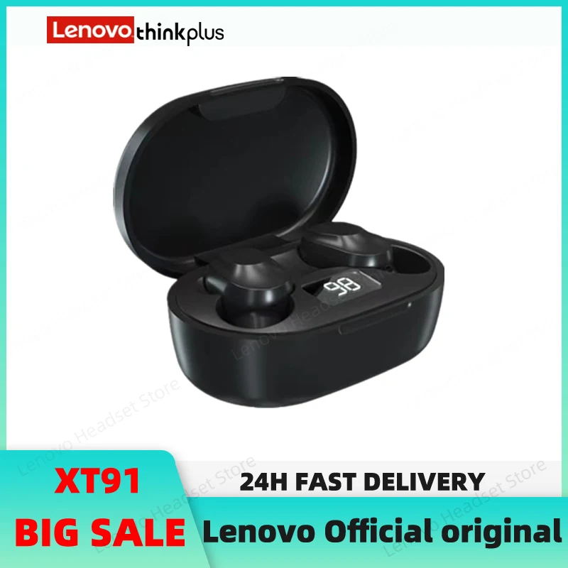 Lenovo Original XT91 Wireless Bluetooth Headphones AI Control Gaming Headset Stereo bass With ...