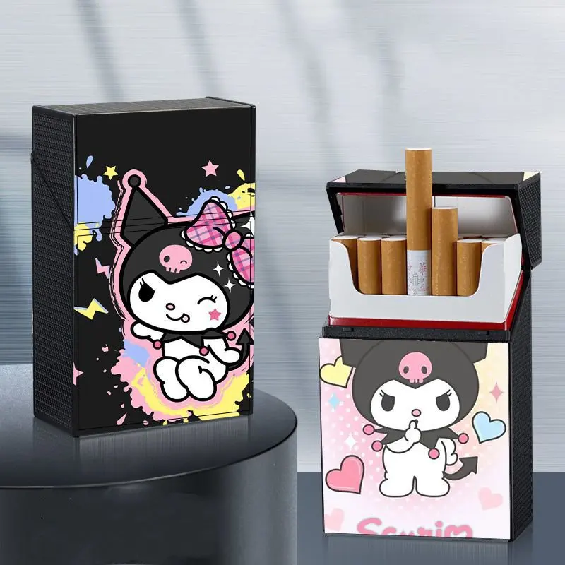 Kawaii Sanrio Hello Kitty Cigarette Case Kuromi My Melody Cute Anime ...