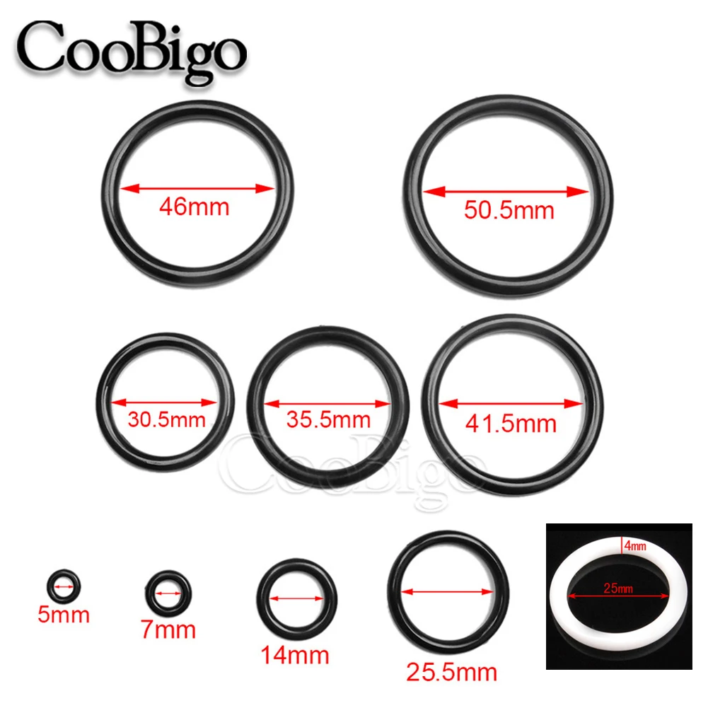 5pcs Plastic Rings O Ring Round Loop Buckle for Making Necklace Choker ...