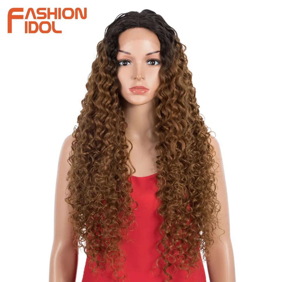 FASHION-IDOL-30-Inch-Afro-Kinky-Curly-Lace-Front-Wigs-Cosplay-BIO-Hair ...