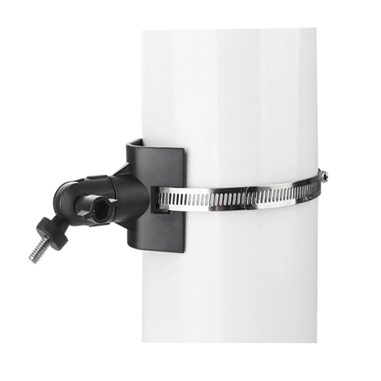 Adjustable Stainless Hose Clamp Hoop Pipe Poles Mount Bracket for Ring ...