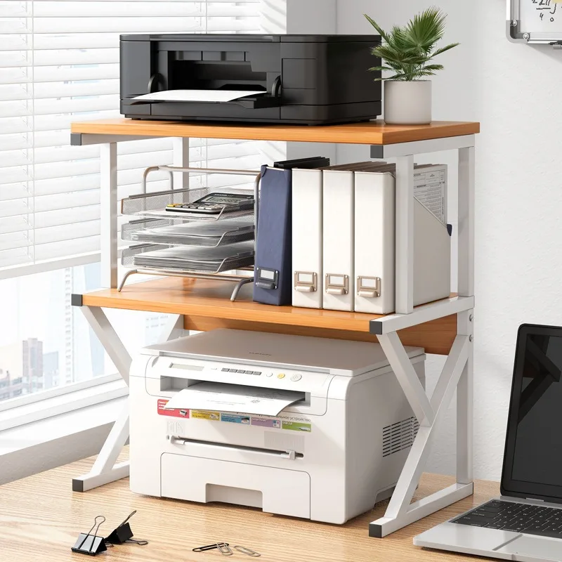 Multifunctional-Printer-Stand-with-Multiple-Layers-of-Storage-Shelves ...