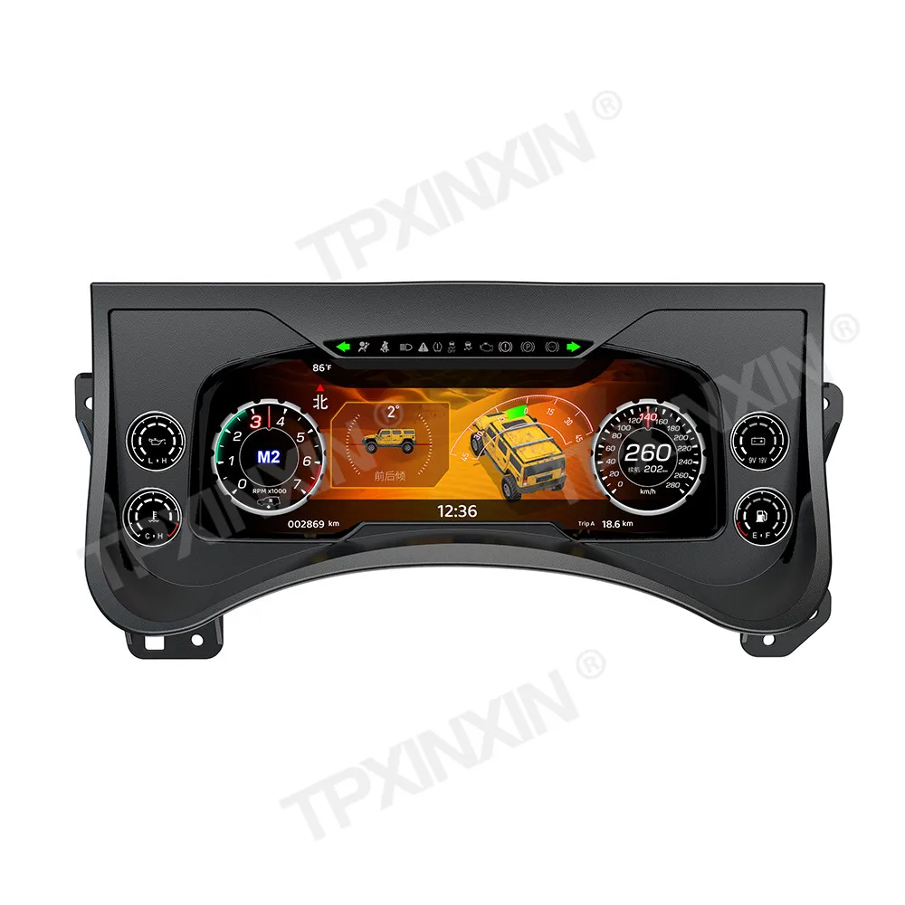 12.3 Inch LCD Digital Cluster Update 2025 For Hummer H2 2003-2009 LCD ...