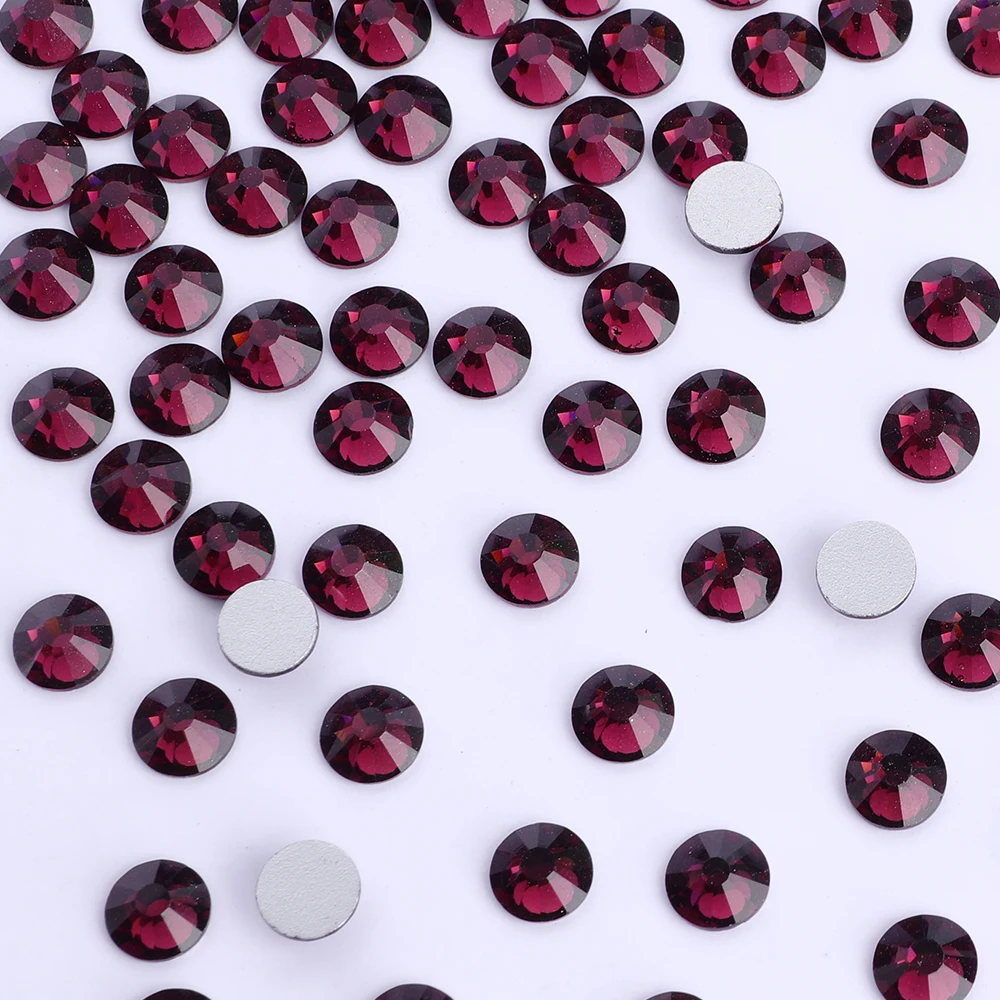 SS3-SS60-Glass-Non-Hotfix-Rhinestone-Amethyst-Flatback-Glitter-Crystals ...