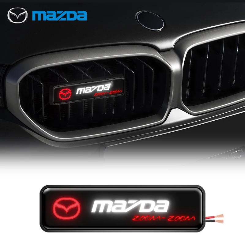 Car-LED-Front-Hood-Grille-Emblem-Badge-Decorative-Light-for-Mazda-3-CX3 ...