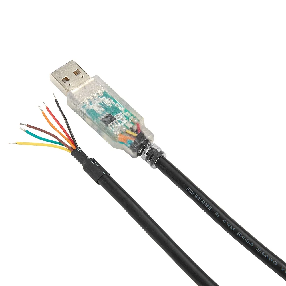 New FTDI Chip usb to RS485 RS233 Cable with TX/RX LEDs 6ft to wire end ...