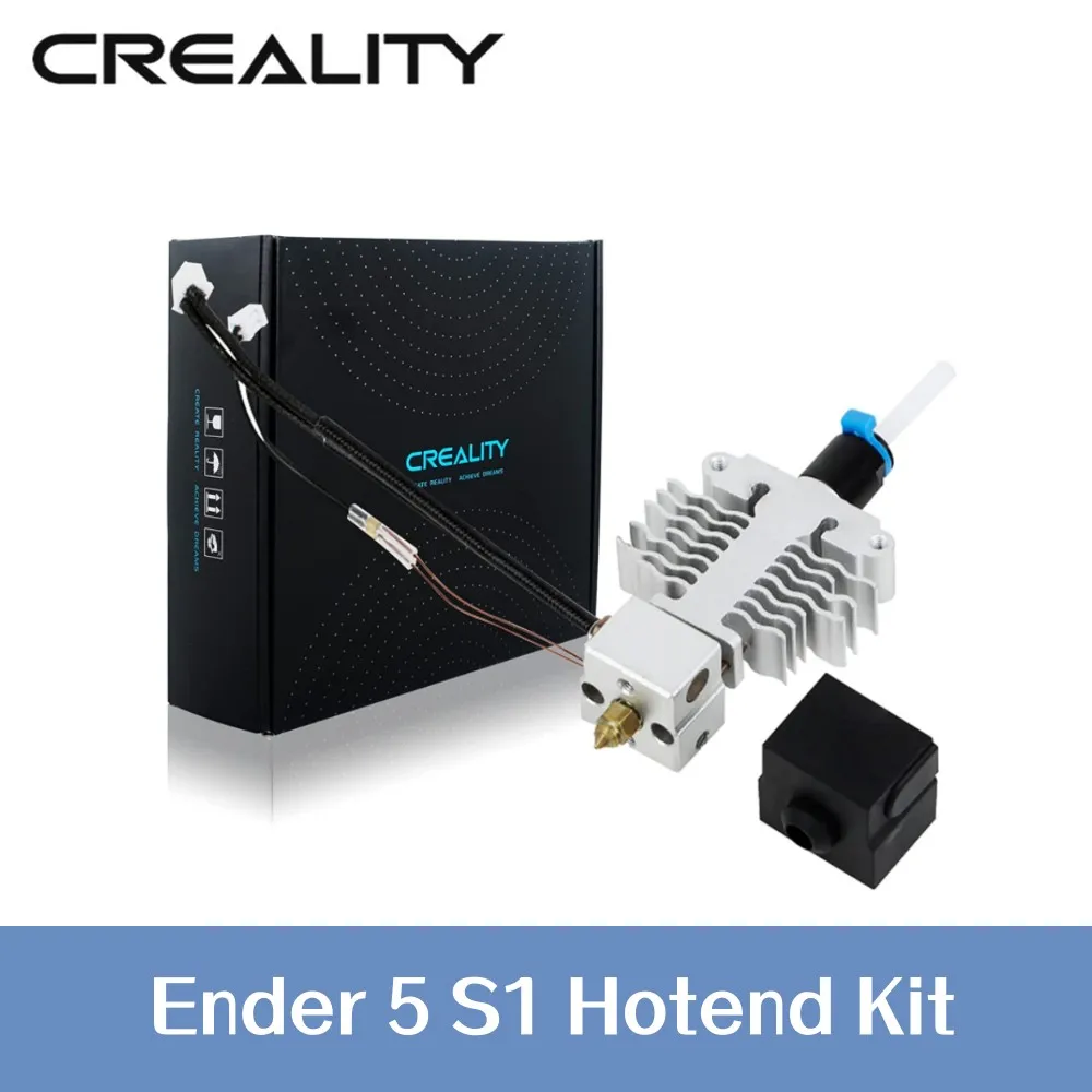 Creality-Ender-5-S1-Hotend-Kit-Silver-Metal-Titanium-Alloy-Copper-Throat-High-Temperature ...
