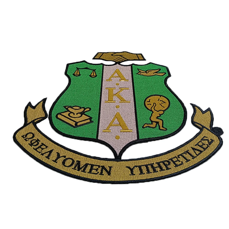 Aka Sorority Shield With Pearls