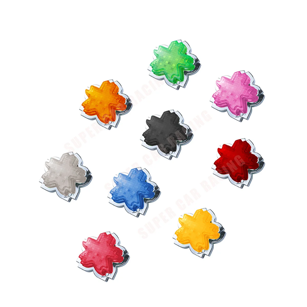 12v Double Layer Jdm Sakura Shape Car Bumper Side Marker Lights ...