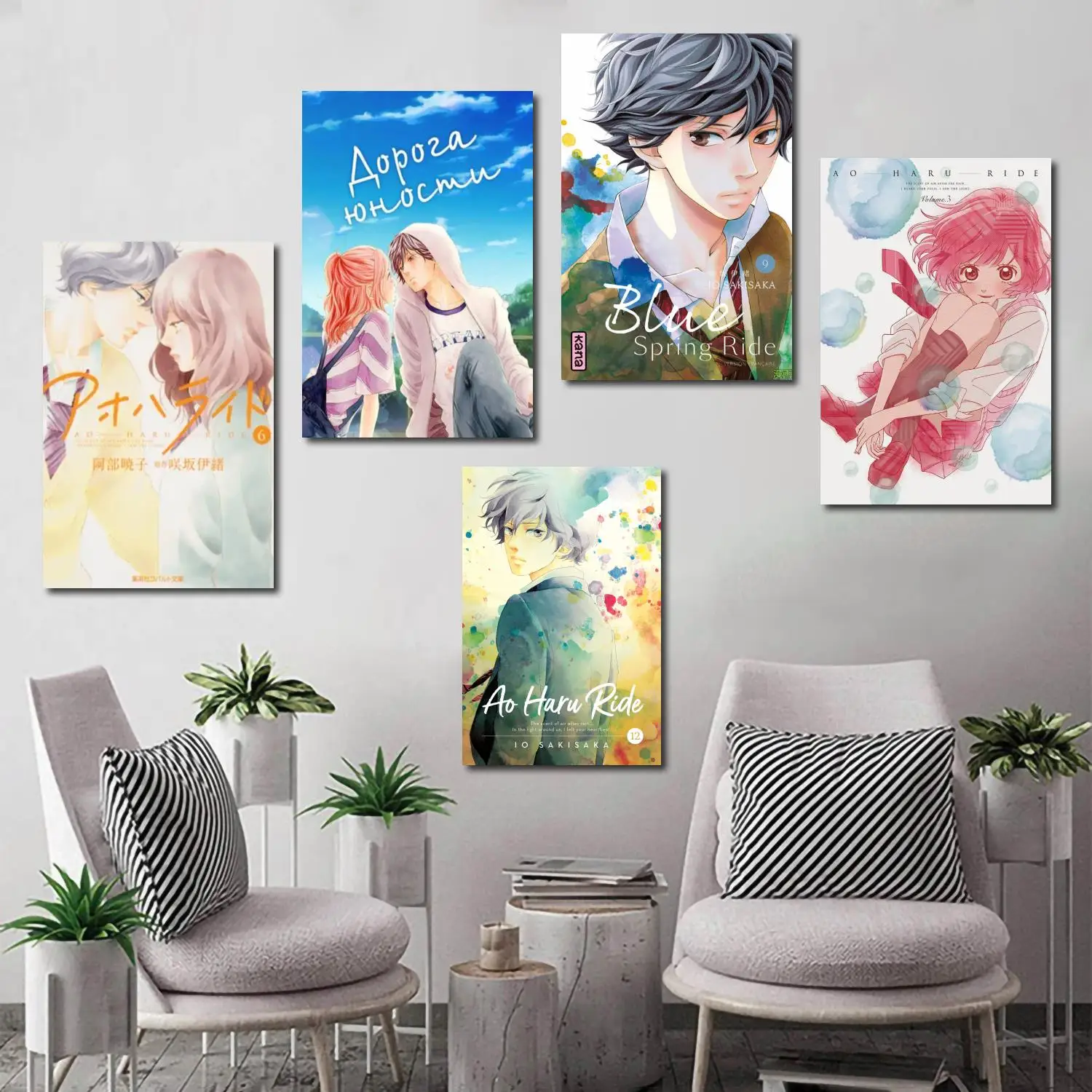 ao-haru-ride-end-anime-Decorative-Painting-24x36-Canvas-Poster-Wall-Art ...