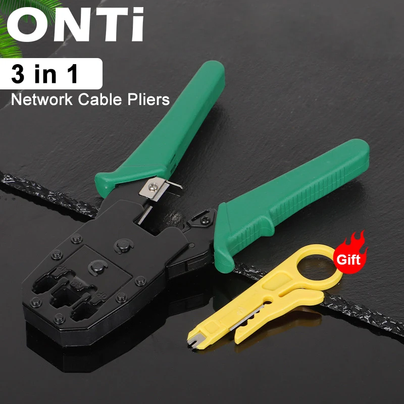 Stripping Crimping Pliers CAT6 RJ45 Connector Network Cable Clamp ...
