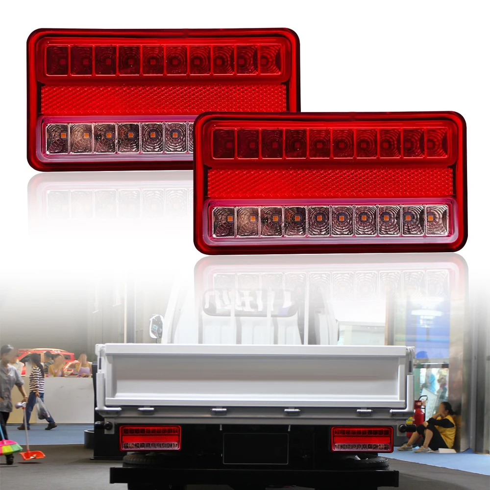 2PCS-Truck-Trailer-Rear-Lights-Led-24v-Waterproof-Guide-Y-Series ...