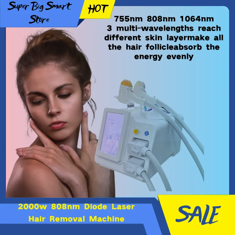 2023-New-Professional-Two-Handle-808nm-Diode-Laser-Hair-Removal-Machine ...
