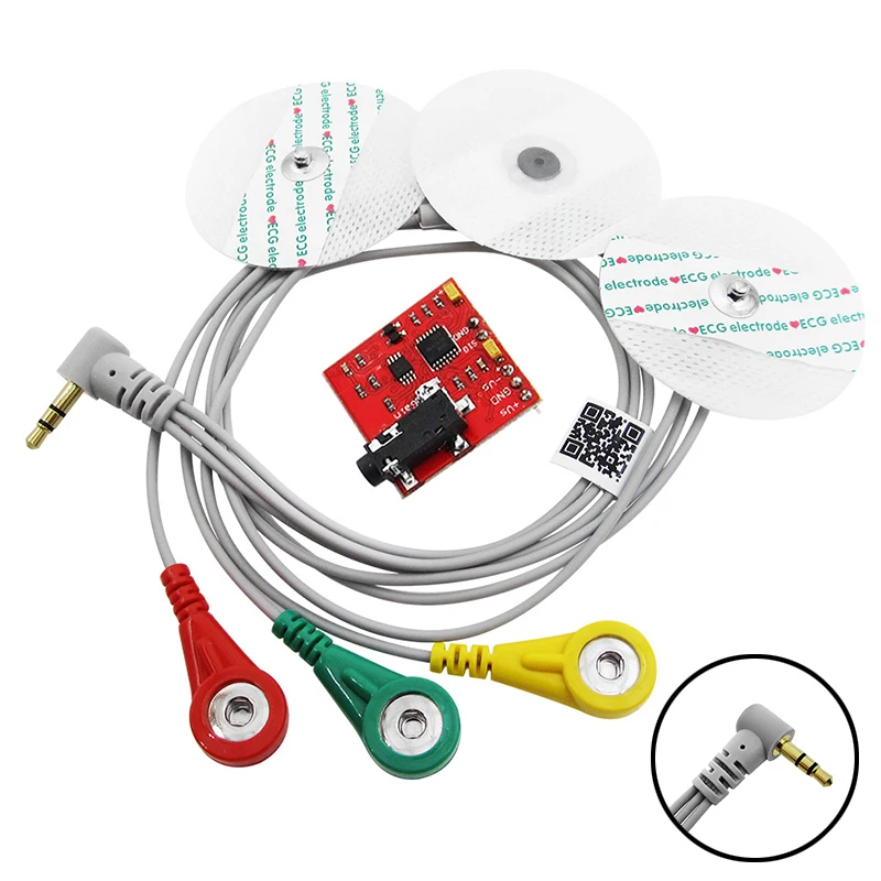 근육 신호 검출기 EMG 센서 보드 Arduino 컨트롤러 시스템 용 측정 모듈 근육 활동 감지기 수리 부품|Instrument ...