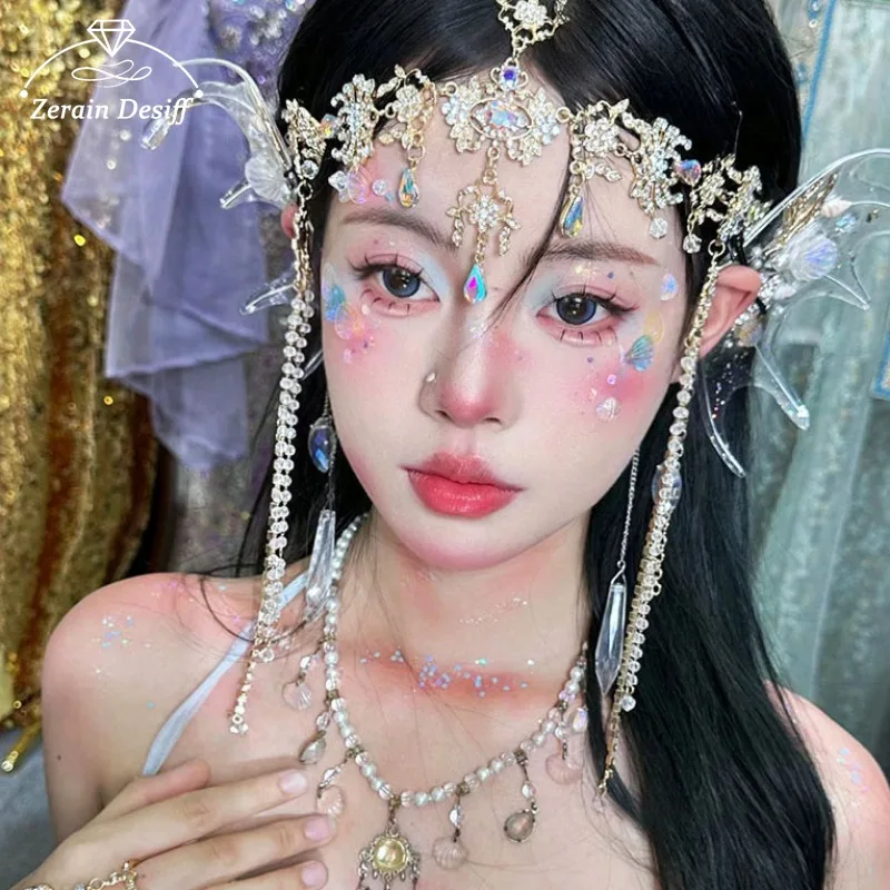 Diadema-de-Super-Hada-para-mujer-Tiara-de-sirena-mariposa-ex-tica-joyer ...