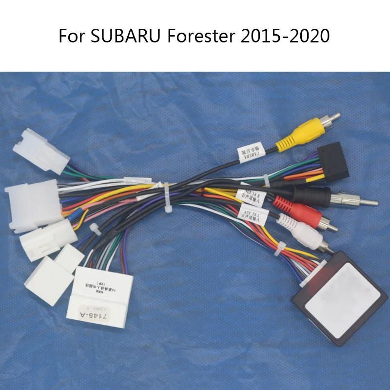 16 Pin Car Audio Wiring Harness With Canbus Box For Subaru Forester ...