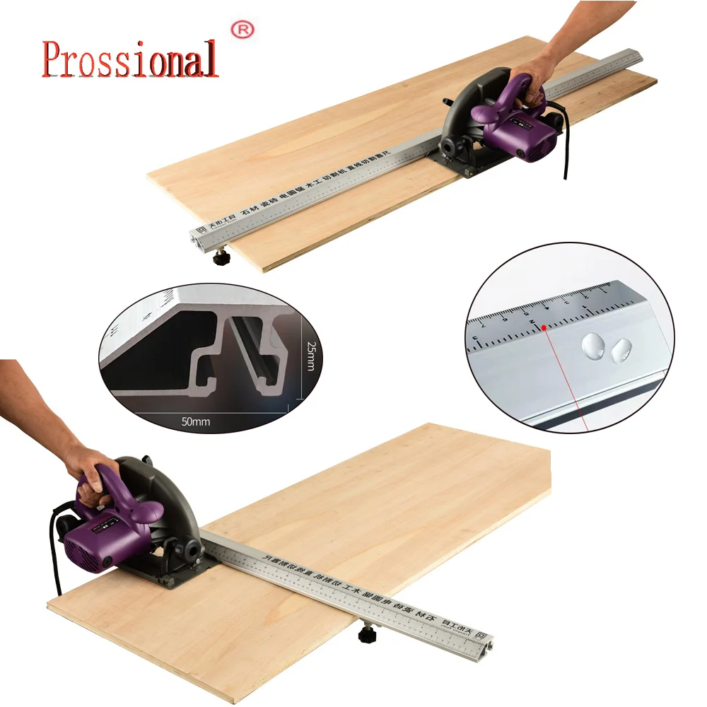 Electric Circular Saw Cutting Machine Guide Foot Ruler Guide 3in 1 45 ...