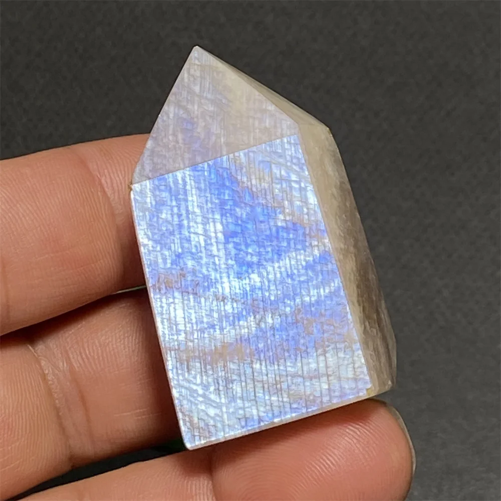 Natural High Quality Blue Moonstone Crystal Tower Hand Polished Magic ...