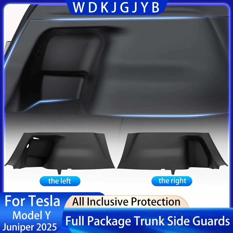 For Tesla Model Y Juniper 2025 Luggage Compartment Side Guard TPE Full ...