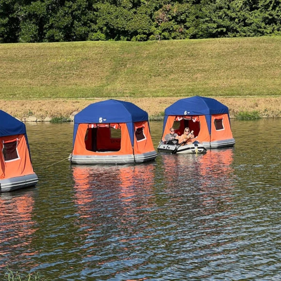 Durable-Tarpaulin-Pvc-Inflatable-Water-Floating-Dock-Shoal-Beach-Tent ...