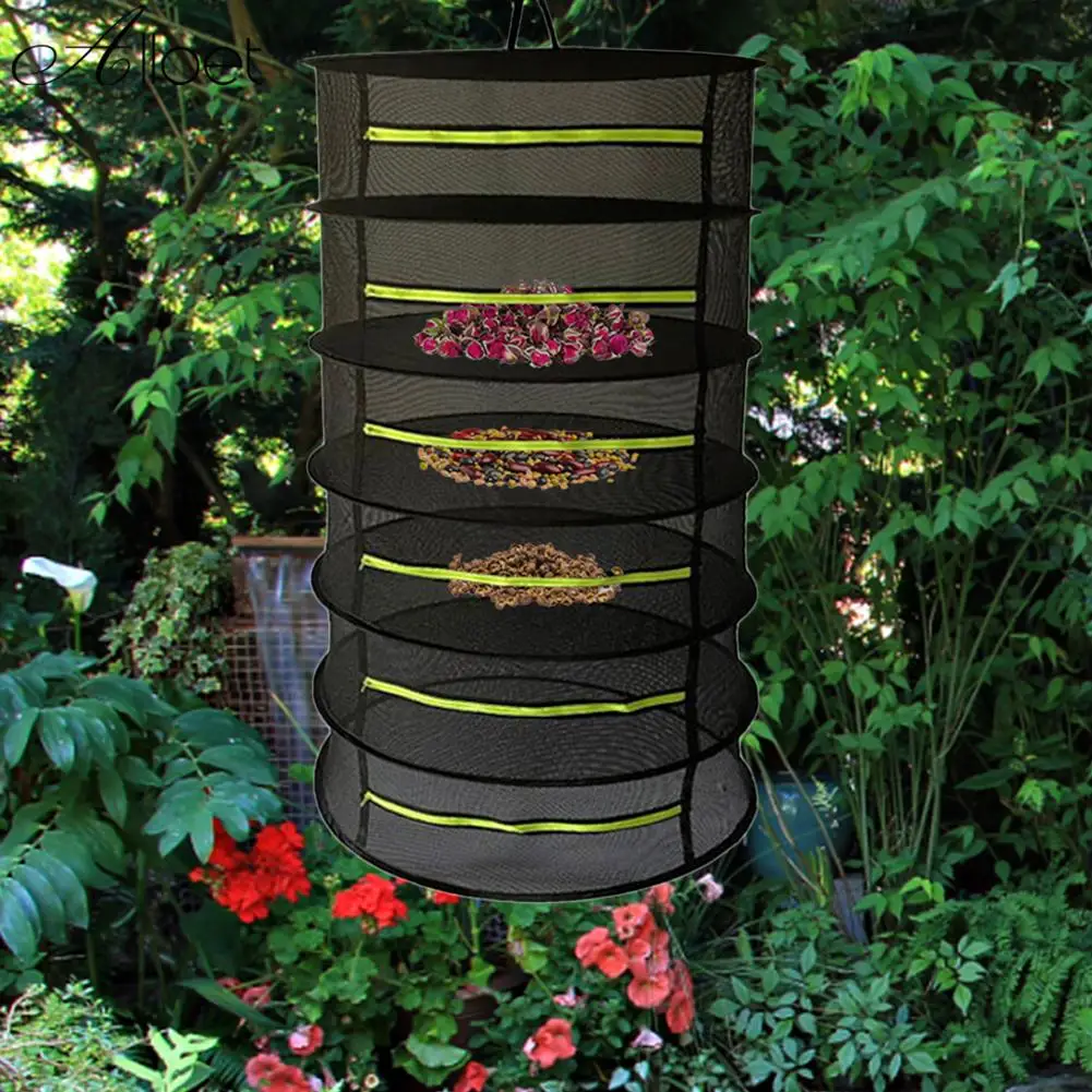 2-8-Layers-Drying-Net-Outdoor-Folding-Hanging-Drying-Rack-Safe-Non ...