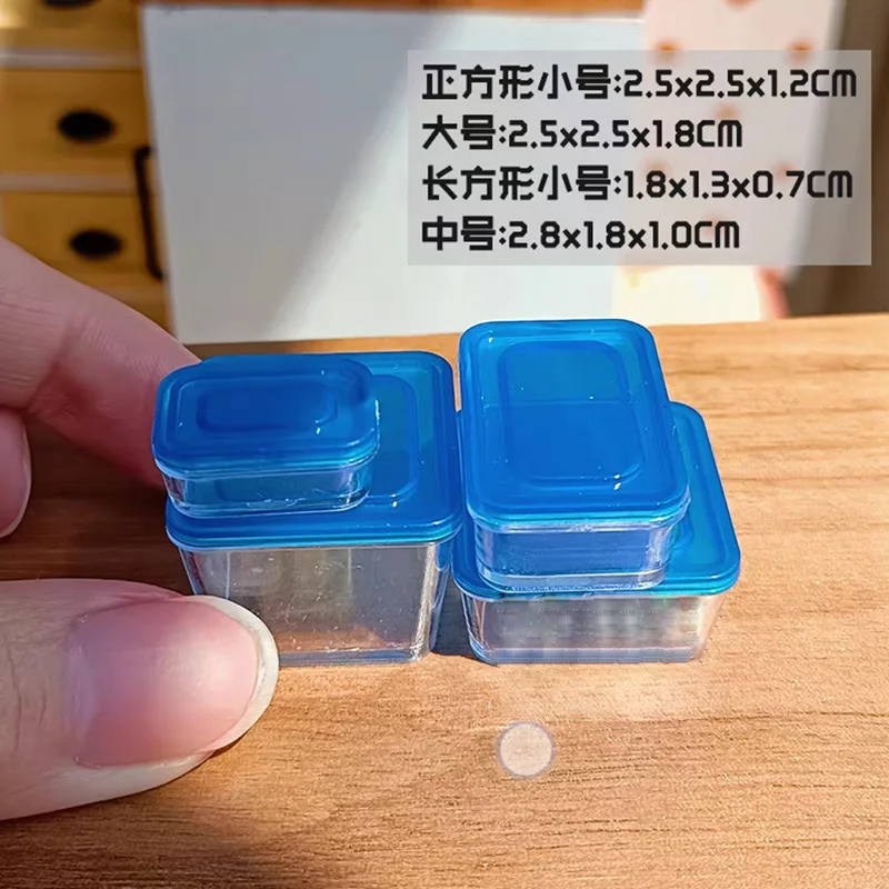 4pcs-set-Mini-Container-Set-Doll-House-Miniature-Food-Crisper-Fruit-Box ...