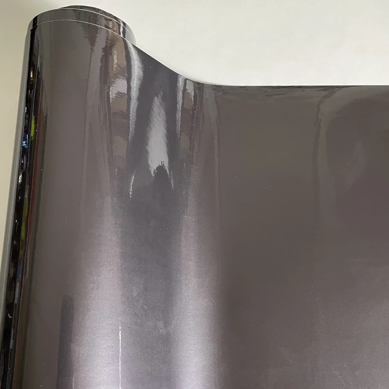 Gloss Metallic Gunmetal Gray Vinyl Wrap Candy Glossy Gray Car Wrapping ...
