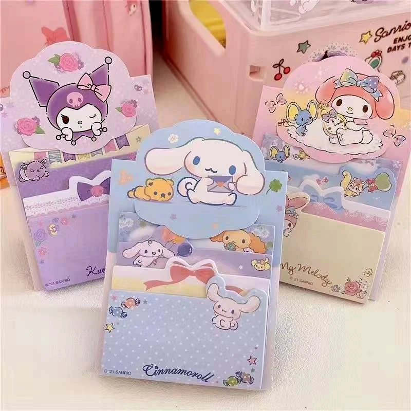 Sanrio-Hello-Kitty-Post-It-Notes-Anime-Kuromi-Cinnamoroll-Mymelody ...