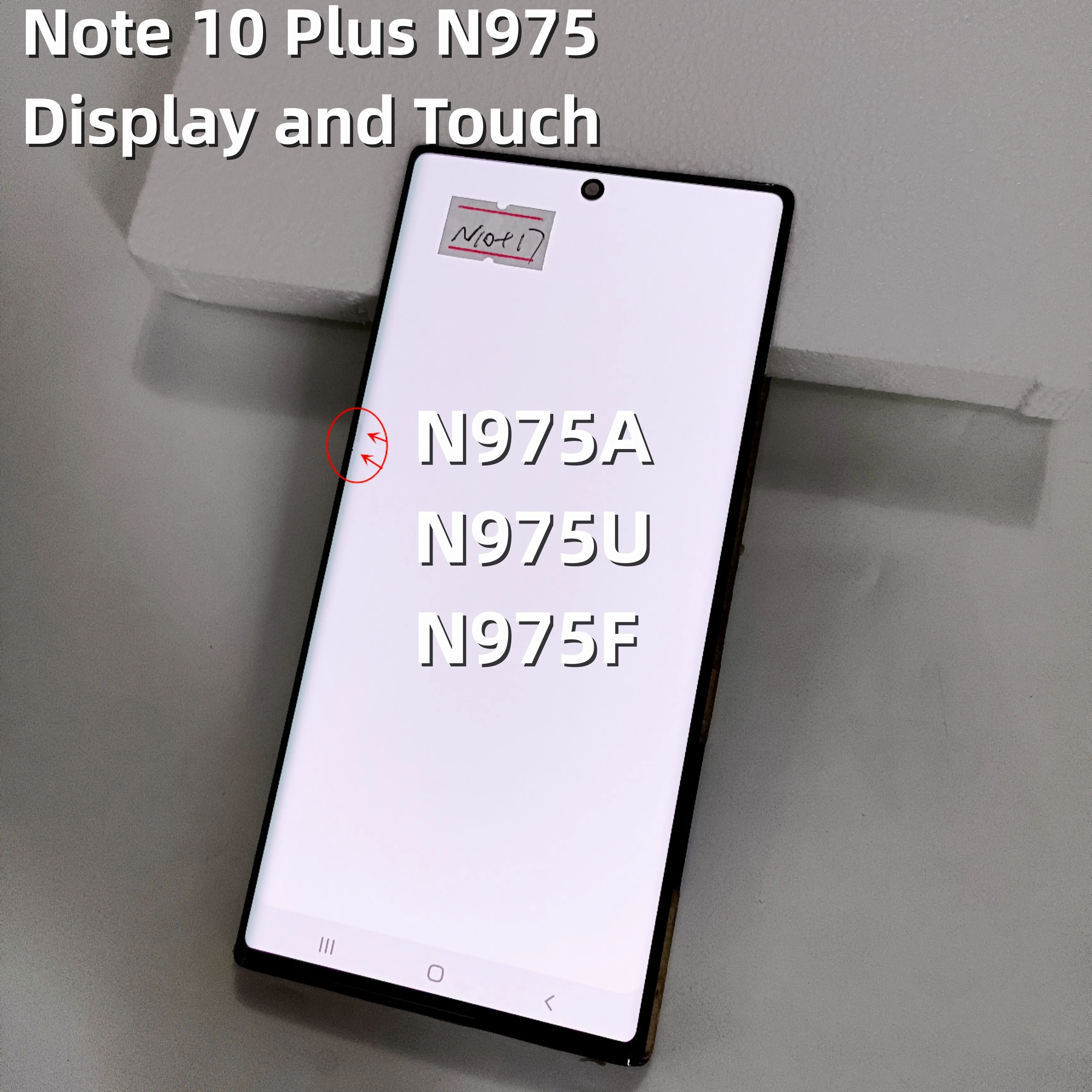 Écran Tactile Lcd Original Pour Samsung Galaxy Note 10 Plus Avec Cadre 6.8 "note 10 + Sm-n975f ...