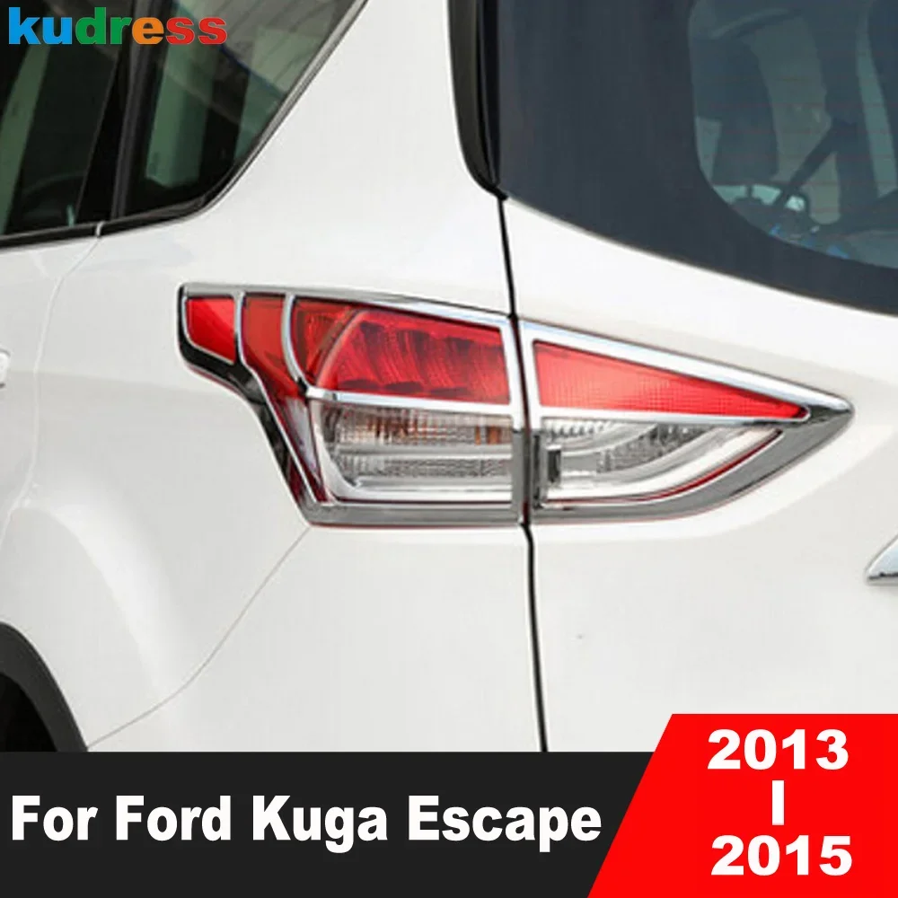 Rear-Taillight-Cover-Trim-For-Ford-Kuga-Escape-2013-2014-2015-ABS ...