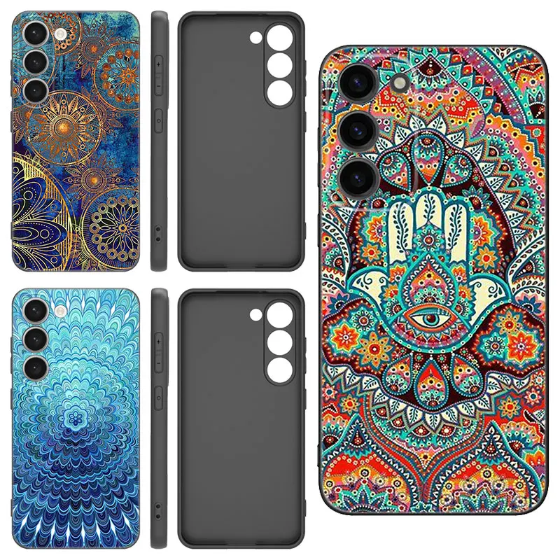Mandala-Chakra-Yoga-Black-Silicone-Phone-Case-For-Samsung-Galaxy-S20 ...