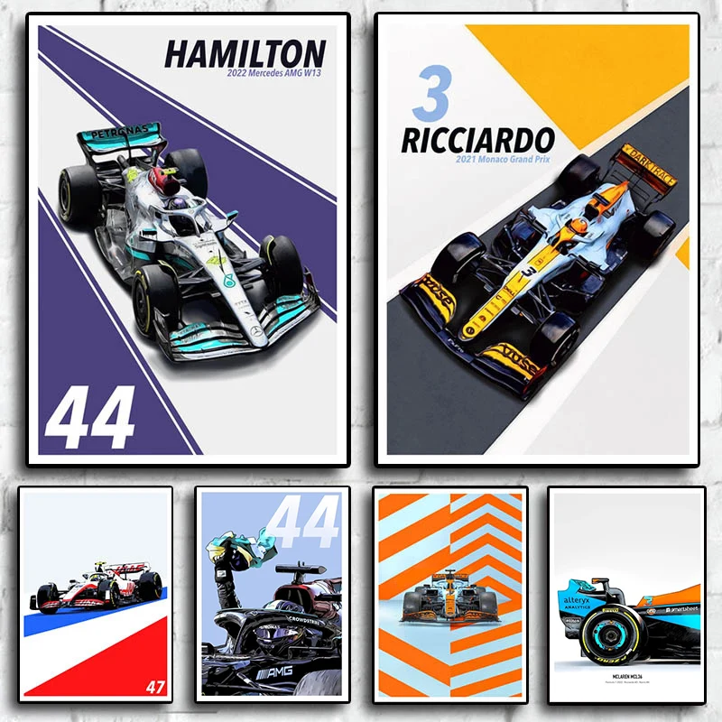 F1 racing formula one world championship posters F1 team art decoration ...
