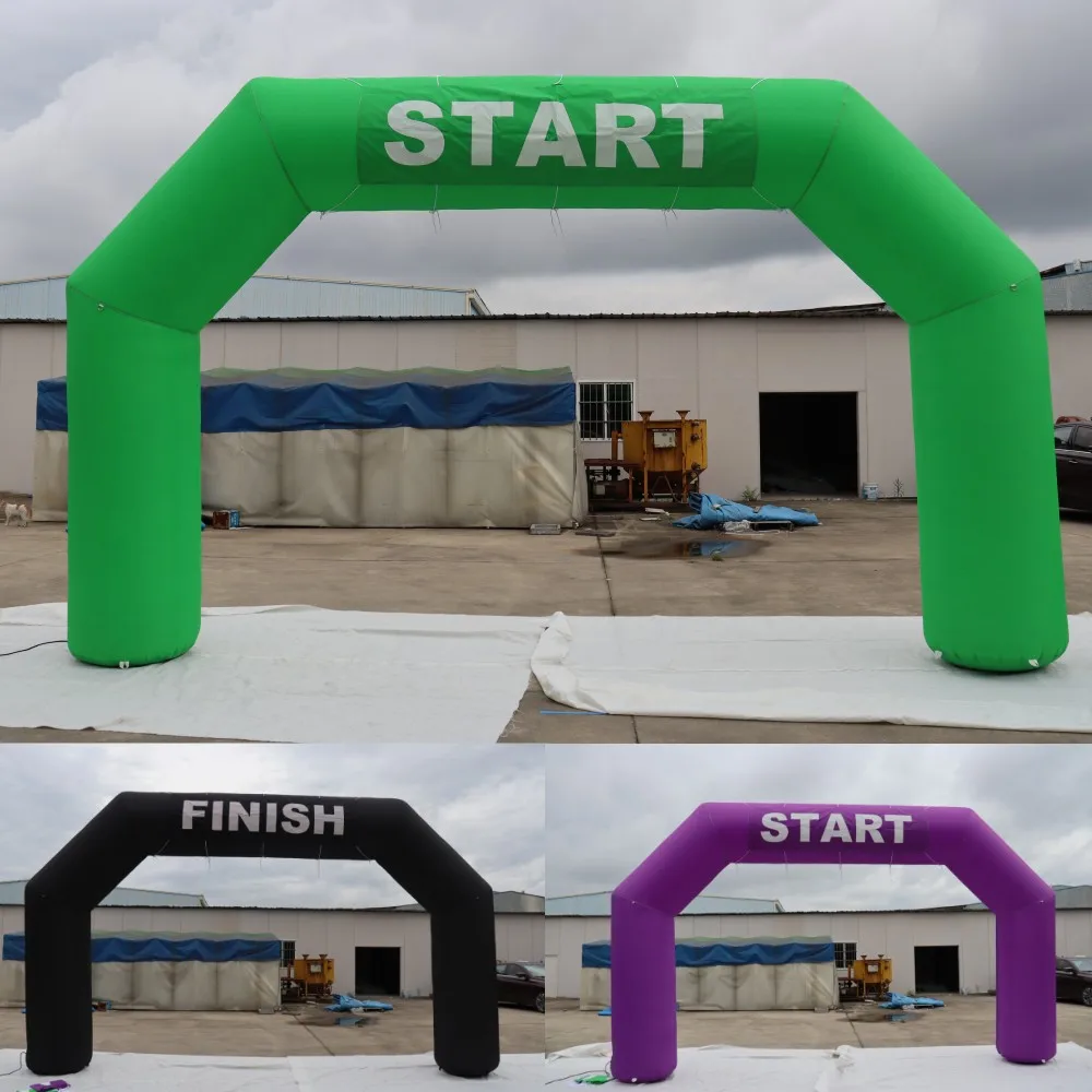 SAYOK 4m/6m/7m Inflatable Arch Hexagon Inflatable Archway with Start ...