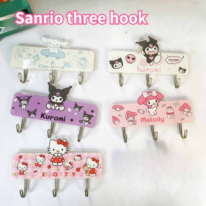 Sanrio-Wall-Hook-Organizer-Decorative-Hello-Kitty-Kuromi-Melody ...