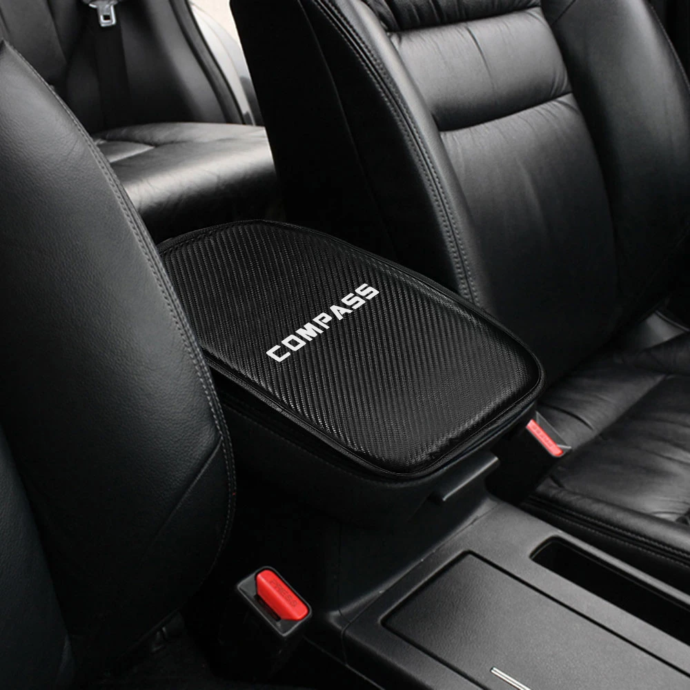 Car Armrest Cushion Cover Pad Leather Arm Rest Mat Protector Auto ...