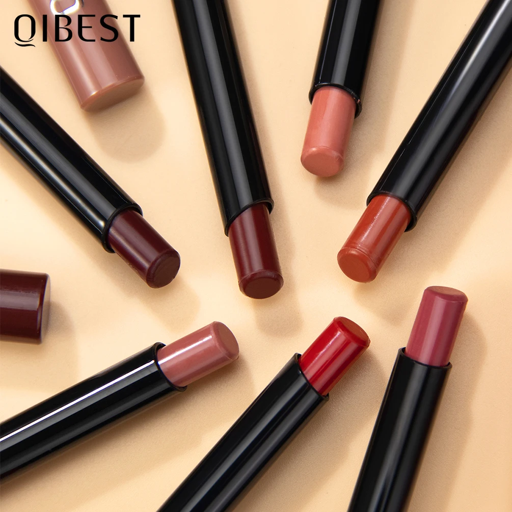 QIBEST-New-Velvet-Matte-Lipstick-Long-Lasting-Waterproof-Lipstick-Non ...