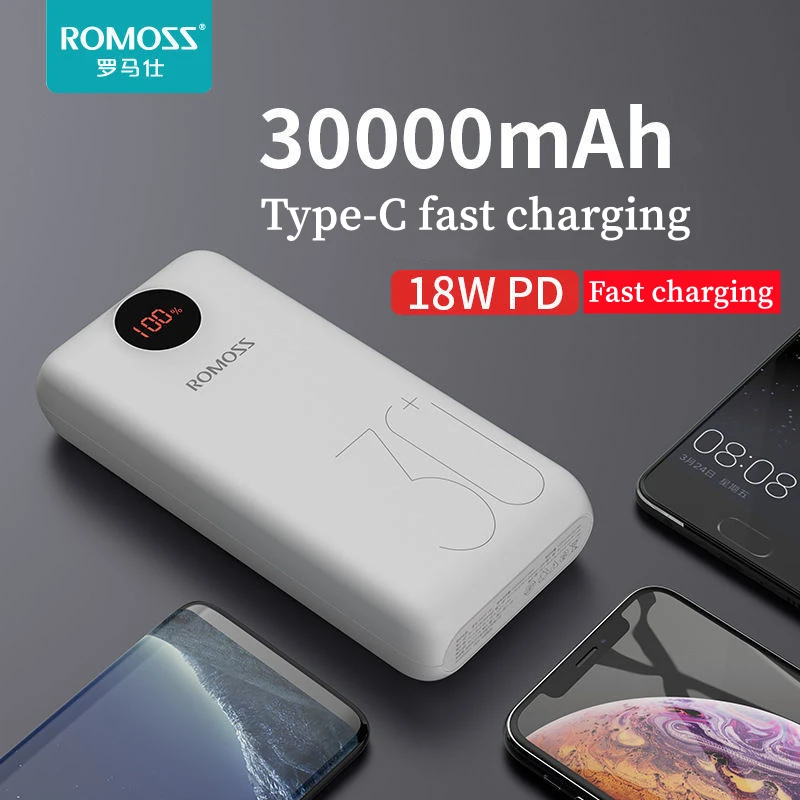 ROMOSS-Power-Bank-30000mAh-SW30-Pro-Portable-External-Battery-PD18W ...