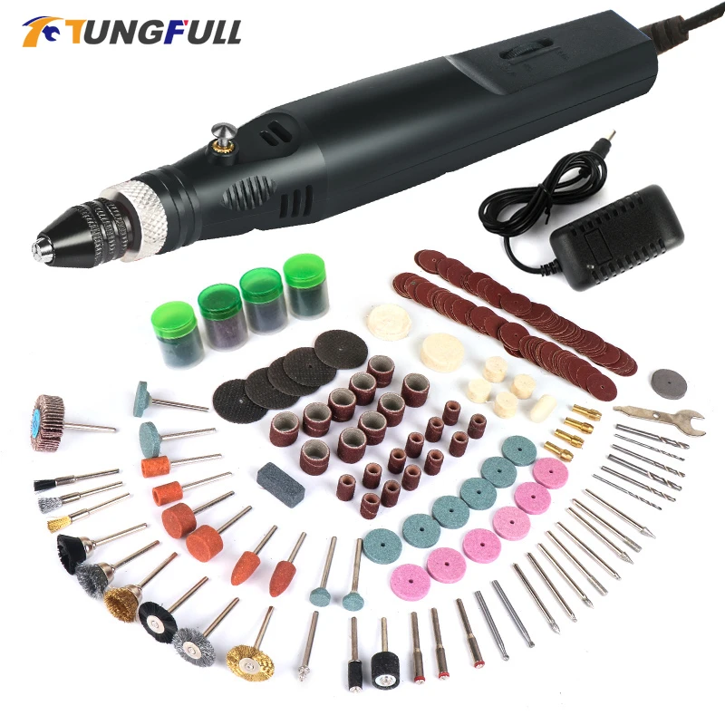 Mini Electric Drill Power Tools Drill Grinder Grinding Accessories Set ...